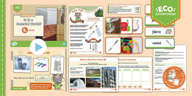 Year 1 Waste: Lesson 1 - Is It a Material World? - Twinkl