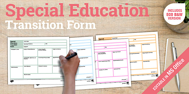 Special Education Transition Sheet