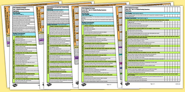 Guided Reading Assessment Guidelines Checklists - guided