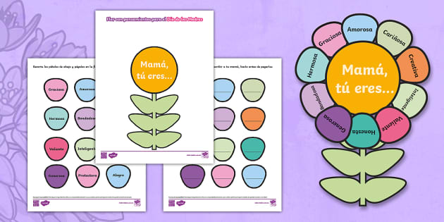 Día de las Madres - Flor (teacher made) - Twinkl