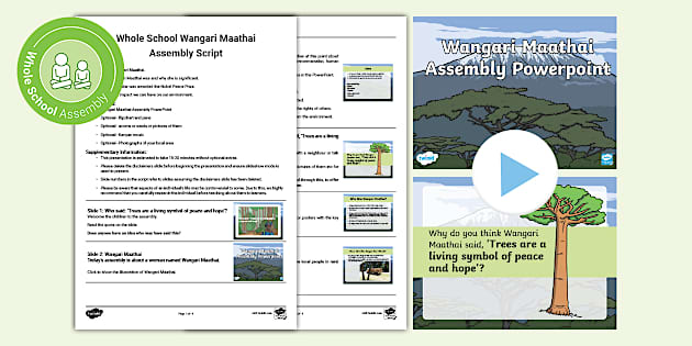 Wangari Maathai Assembly Pack