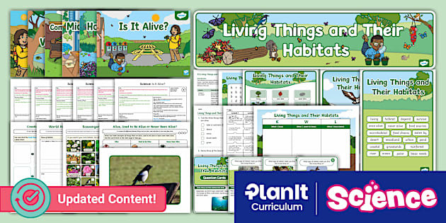 Science: Living Things & Their Habitats: Y2 Unit Pack