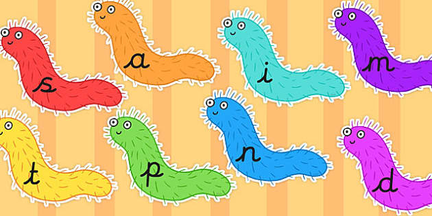 FREE! - Phase 2 Phonemes on Multicolour Bristle Worms to Support ...