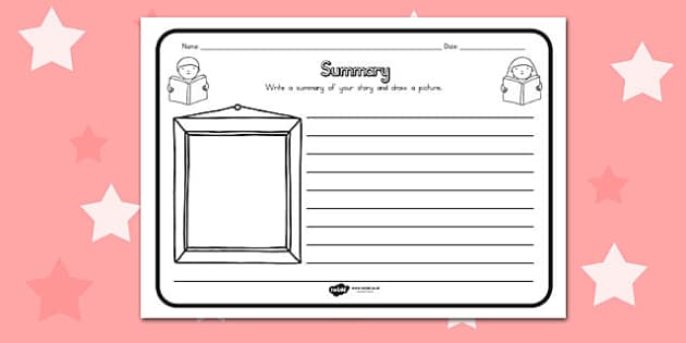 Summary Comprehension Worksheet (teacher made) - Twinkl