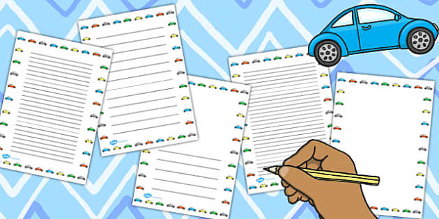 Car Page Borders (Portrait) (teacher made)