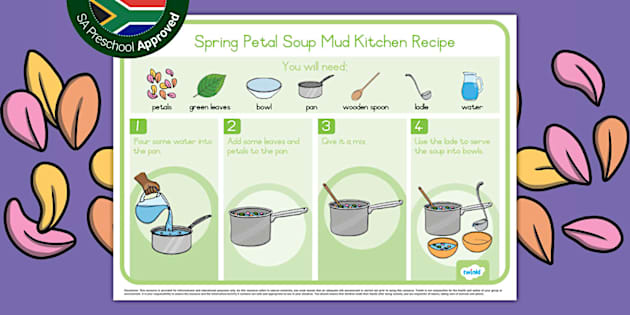 Spring: Mud Kitchen Recipe (Teacher-Made) - Twinkl