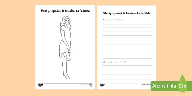 Dibujo de la Patasola para niños - Twinkl Colombia