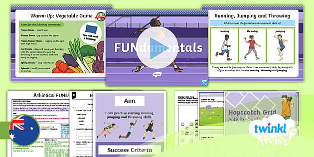 Year 4 Athletics Lesson 1: FUNdamentals (teacher made)