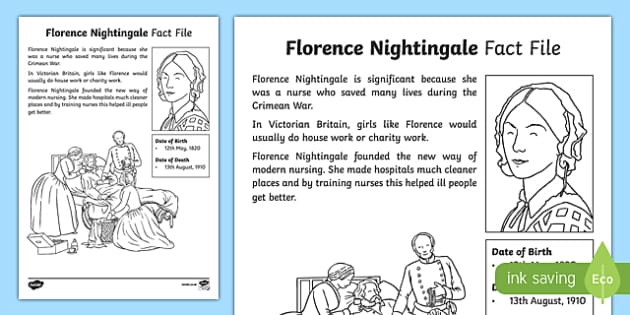 Florence Nightingale Significant Individual Fact Sheet