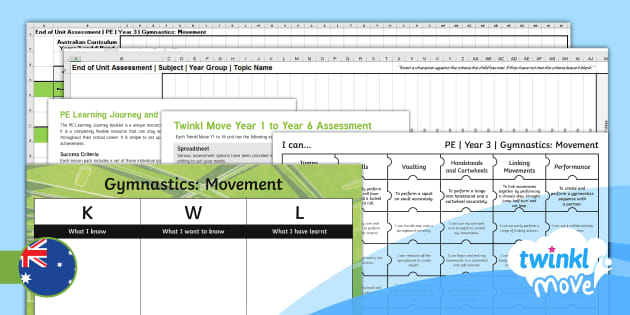 Move PE Year 3 Gymnastics: Movement Assessment Pack - Twinkl