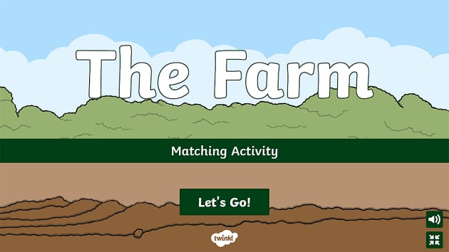 The Farm Interactive Matching Activity - Twinkl