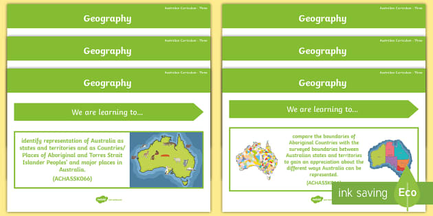 Year 3 Geography Content Descriptor Statements Display Pack