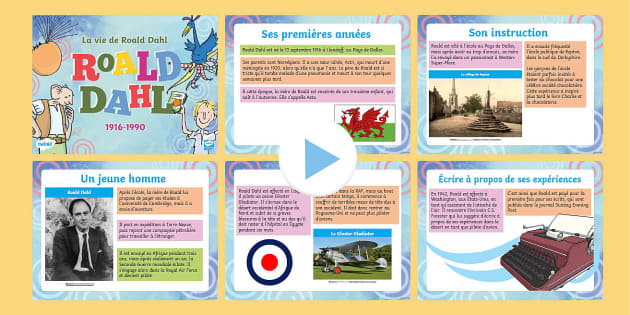 La vie de Roald Dahl (teacher made) - Twinkl