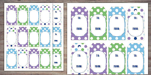 Polka Dots Gift Tags | Twinkl Party (teacher made) - Twinkl
