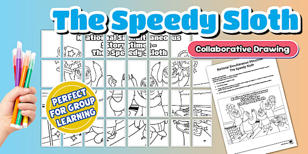 National Simultaneous Storytime Collaborative Colouring