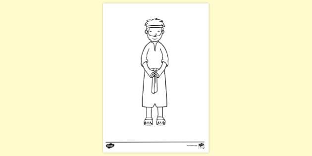 Brother Dan Colouring Sheet | Colouring Sheets - Twinkl
