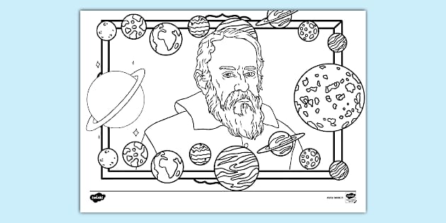 galileo galilei coloring pages
