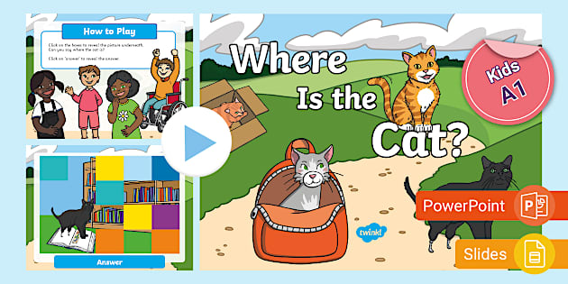 Prepositions of Place Reveal the Picture PowerPoint - Twinkl