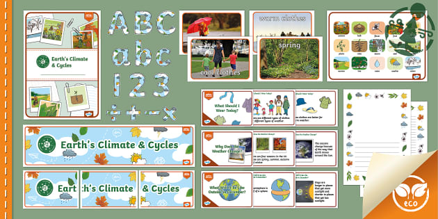 *Year 1 Earth's Climate & Cycles Display Pack* - Twinkl