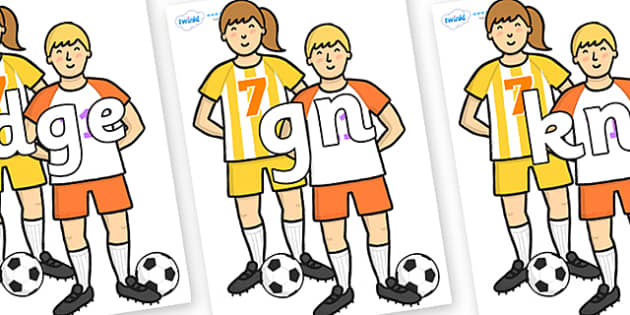 FREE! - Silent Letters on Players (Teacher-Made) - Twinkl