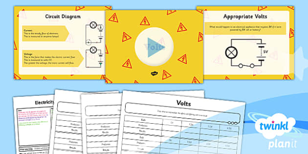 Science: Electricity: Volts Year 6 Lesson Pack 3