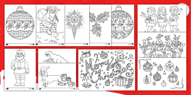 Supply Teachers Bumper Pack of Christmas Festive Colouring