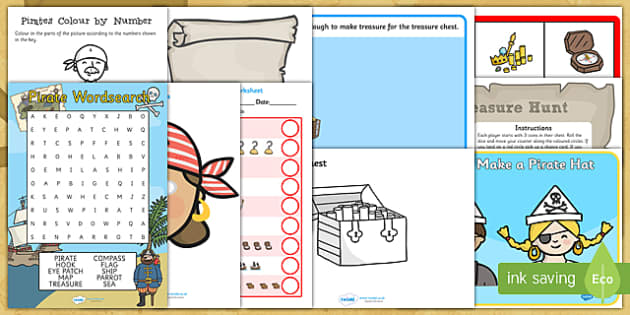 Top Ten Pirates Activity Pack (teacher made) - Twinkl