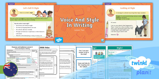 Level 3 Writing Purposes and Audiences Lesson 2: Voice and Style in Writing