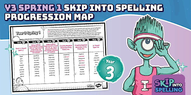 Year 3 - Skip Into Spelling Progression Map - Spring 1