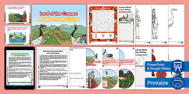 Tales From Around the World: Lord of the Cranes Story Pack for K-2nd Grade