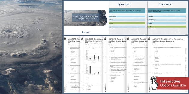AQA GCSE Chemistry of the Atmosphere Quiz Bundle - Twinkl