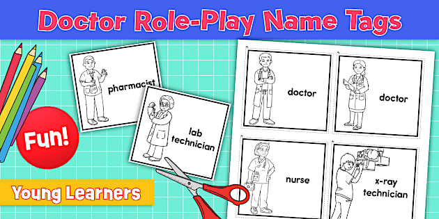 Doctor Role-Play Name Tags - Twinkl