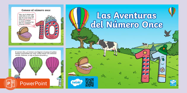 PowerPoint: Las Aventuras del Número Once (teacher made)