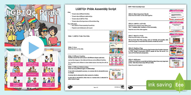 LGBTQ+ Pride Assembly Pack - Primary Resources - Twinkl