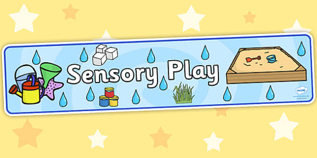 FREE! - 👉 Sensory Play Display Banner (teacher made)