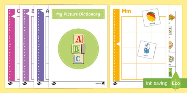 Picture Dictionary Food and Drinks Word Cards Pack - Twinkl