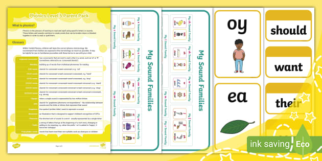 Phonics Level 5 Parent Pack (teacher made) - Twinkl