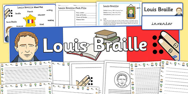 Louis Braille Learning Resource Pack (teacher made) - Twinkl