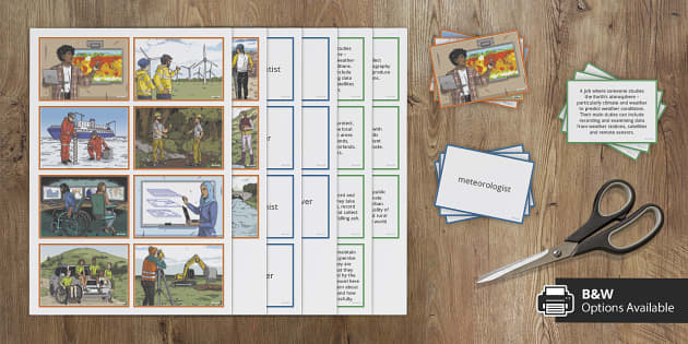 Jobs in Geography Card Sort