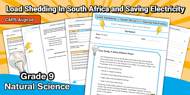 Grade 9 NS Term 3 Load Shedding Case Study (CAPS Aligned)