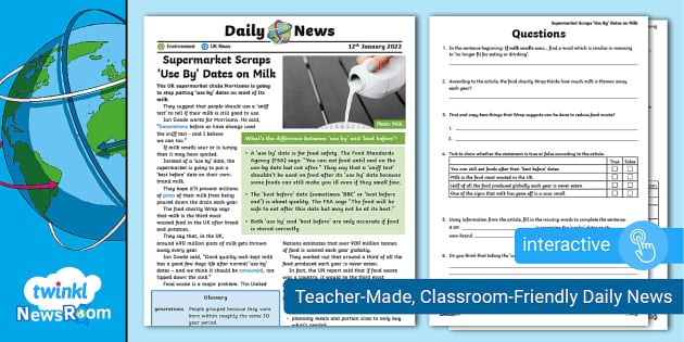 Interactive PDF: Daily NewsRoom Article - Supermarket to Scrap Use By ...