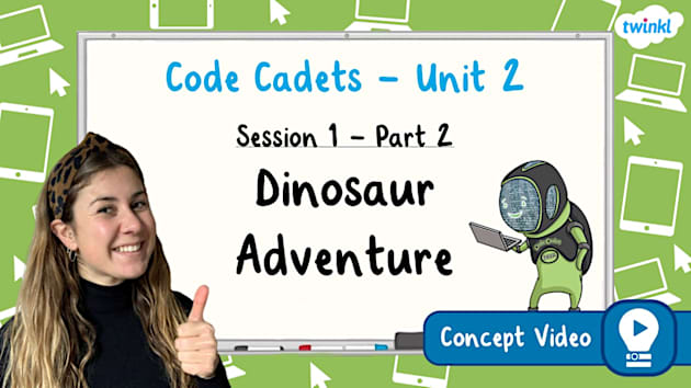 Dinosaur Adventure with Scratch KS2 Concept Video Part 2