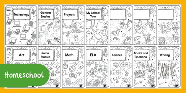 Doodle Portfolio Covers (teacher made) - Twinkl