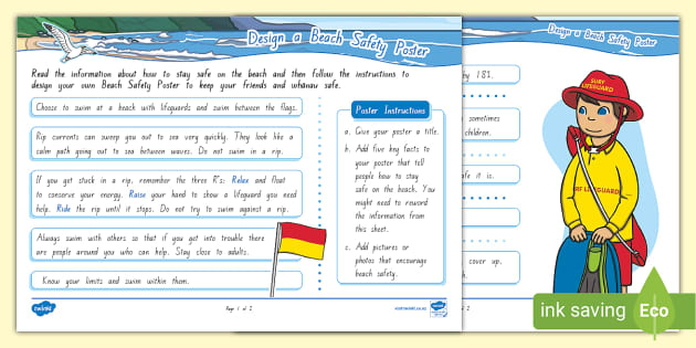 Design a Beach Safety Poster
