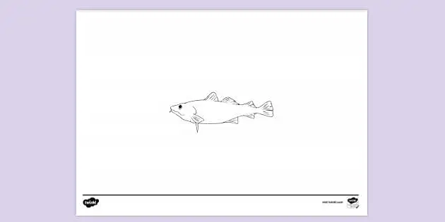 Cod Fish Coloring Pages For Kids