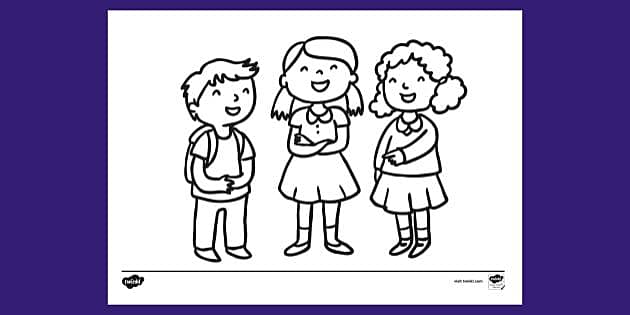 Children Colouring Page | Colouring Sheets
