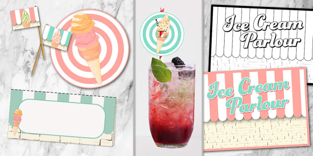 I Scream for Ice Cream Table Accessories | Twinkl Party