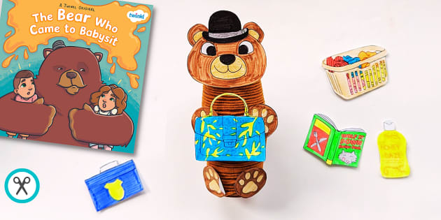 Paper Cup Bear Craft | The Bear Who Came To Babysit - Twinkl
