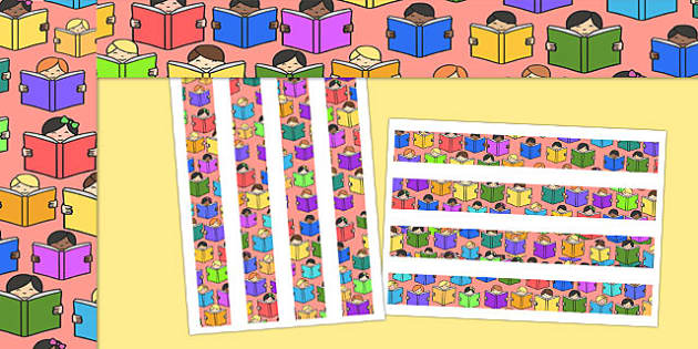 Reading Area Display Borders - literacy area, display borders