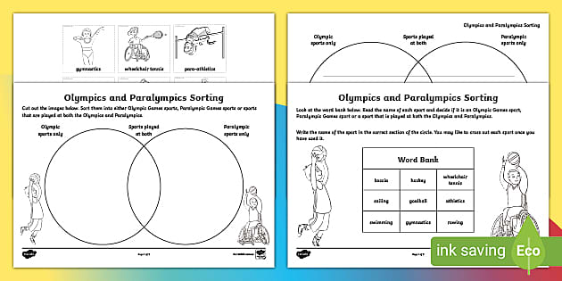 Olympic and Paralympic Sports Sorting Activity - Twinkl